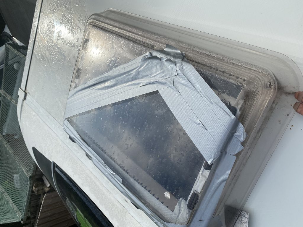Damaged Roof Light – Onsite Caravan Services | Mobile Caravan Services